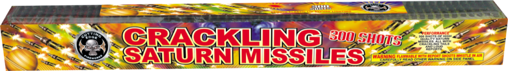 300 Shot Crackling Saturn Missile Battery - Pocono Fireworks Outlet