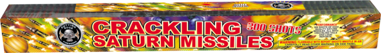 300 Shot Crackling Saturn Missile Battery - Pocono Fireworks Outlet